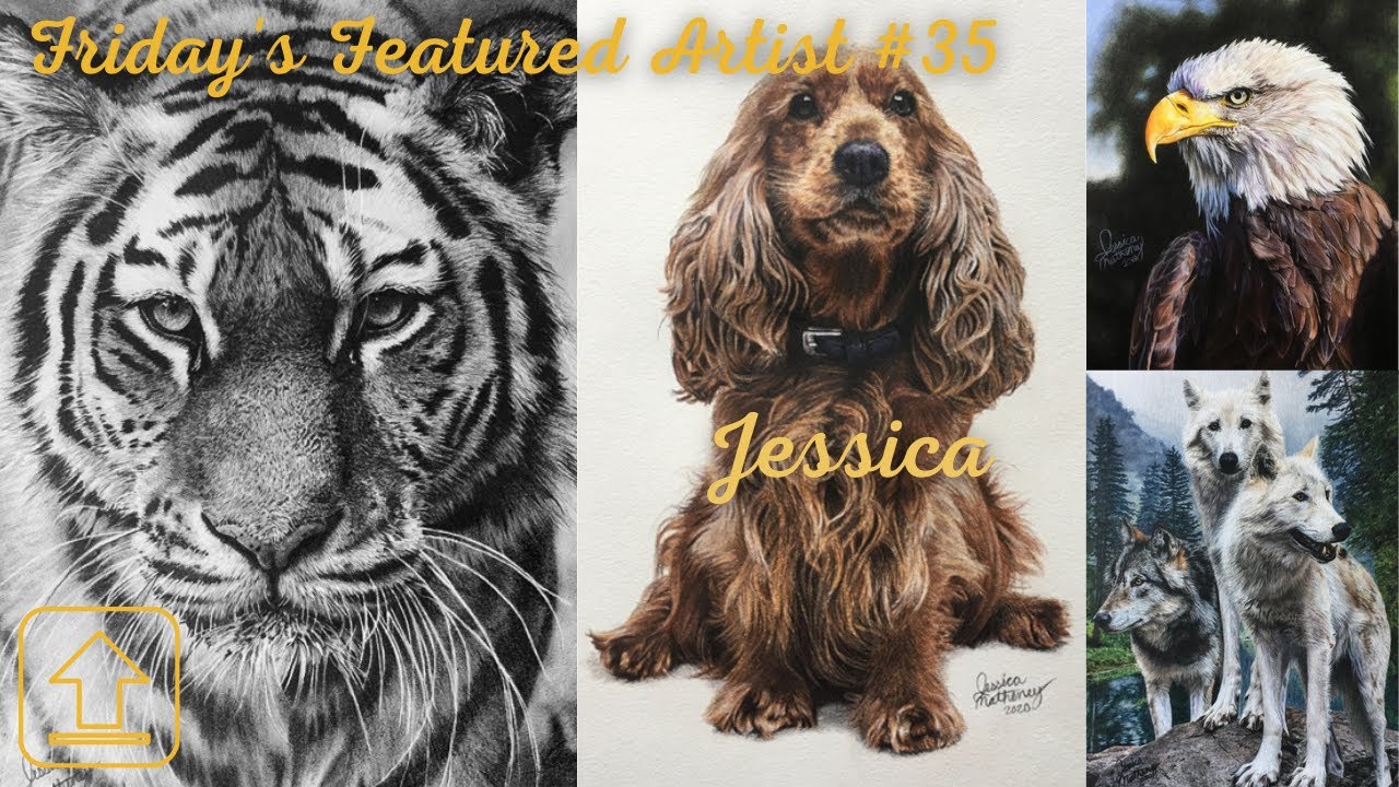 Friday's Featured Artist #35: The Art of Jessica Matheney 🎨🐘 - YouTube