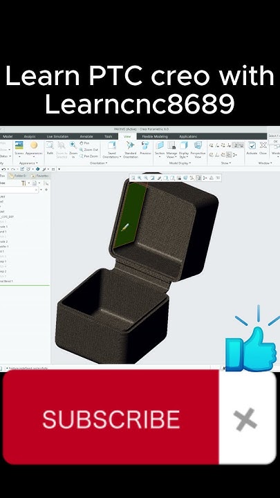packing Box with rendering in Ptc Creo 6.0! - YouTube
