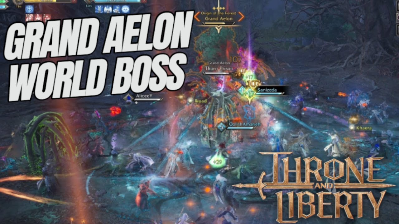 Grand Aelon World Boss Throne and Liberty - YouTube