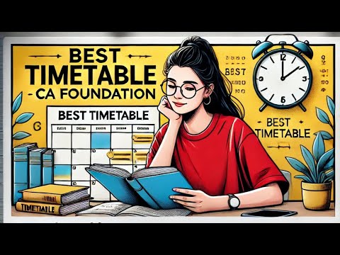 Best Timetable 📖 CA Foundation Timetable #ca #cafoundation #studytips # ...