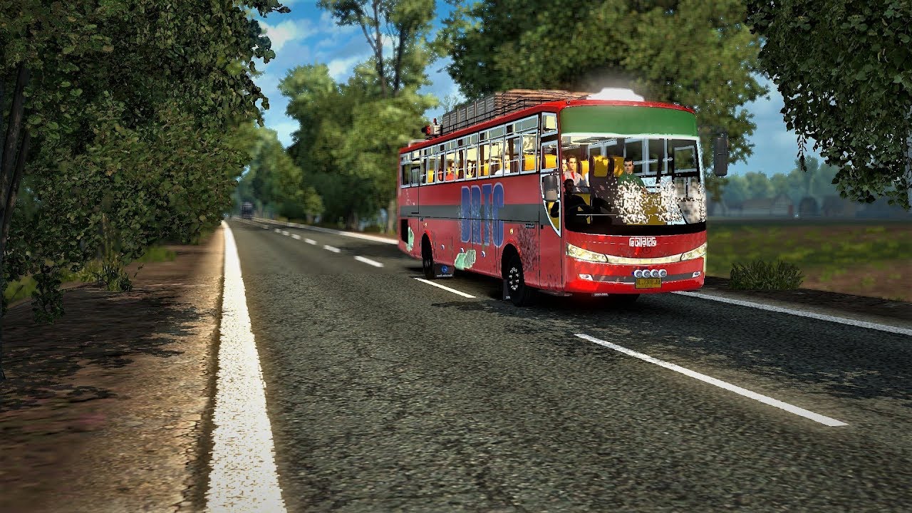 ETS2 Long Trip: Rajshahi to Naogaon (BRTC Non AC Coach) - YouTube