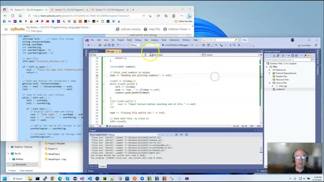 CS 210 Files - YouTube
