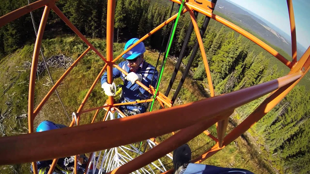 Tower job with an amazing view!! Sept 2013 - YouTube