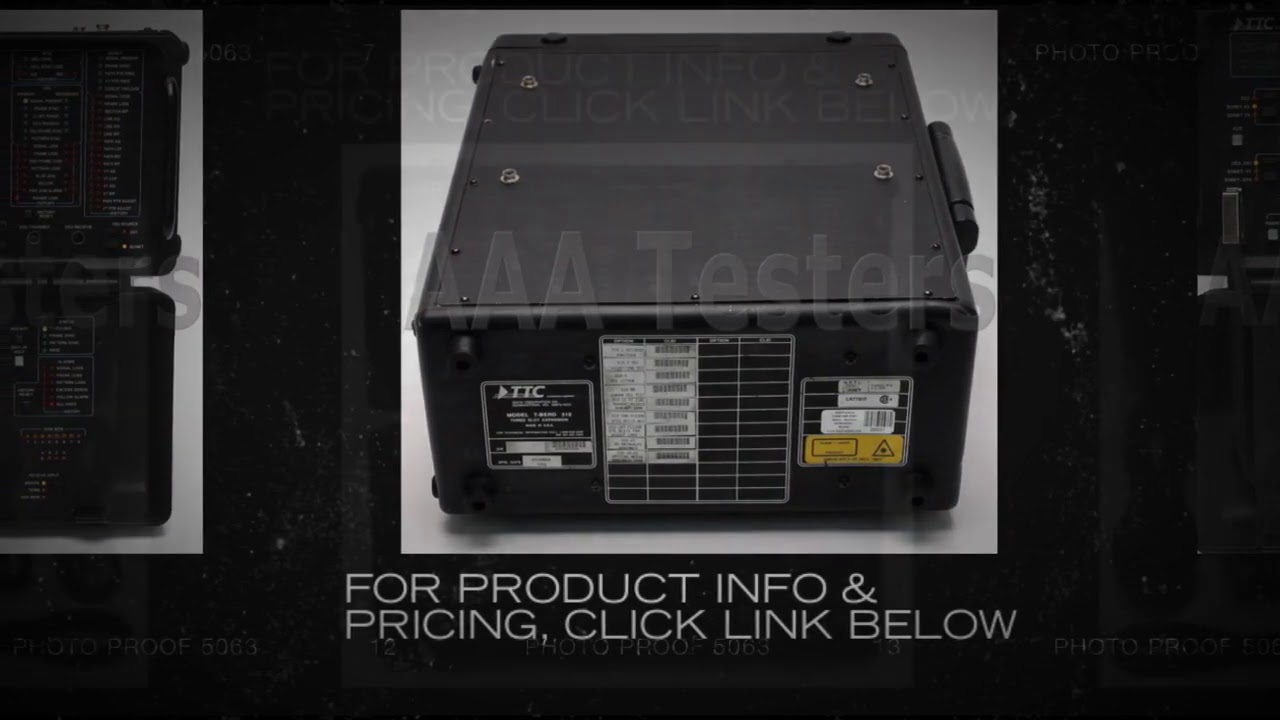 TTC T-BERD 310 DS1 / DS0 Communications Analyzer - YouTube