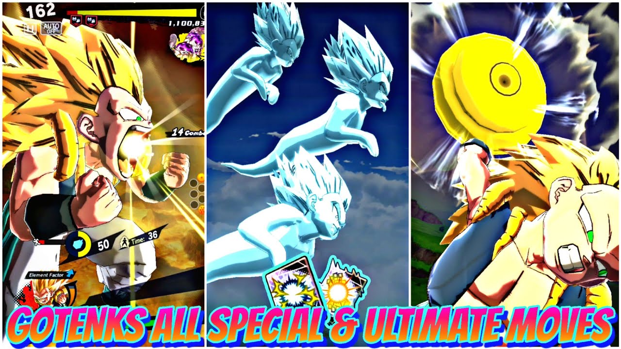 GOTENKS ALL SPECIAL & ULTIMATE MOVES 🔥 IN Dragon Ball Legends - YouTube