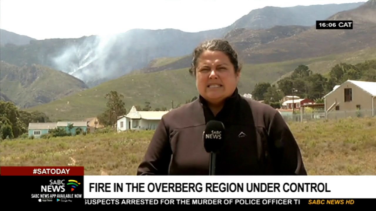 Fire under control in the Overberg Region - YouTube