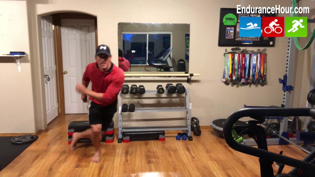 How to Perform Speed Skater Lunges at Home on the Endurance Hour - YouTube