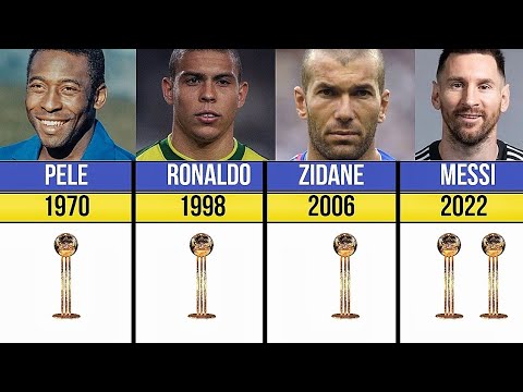 FIFA World Cup All Golden Ball Winners 1930-2022 - YouTube