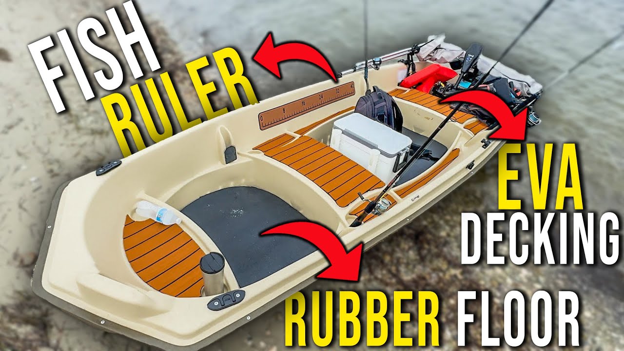 EVA Foam Install on Sundolphin Jon Boat | Decking, Flooring & Ruler ...