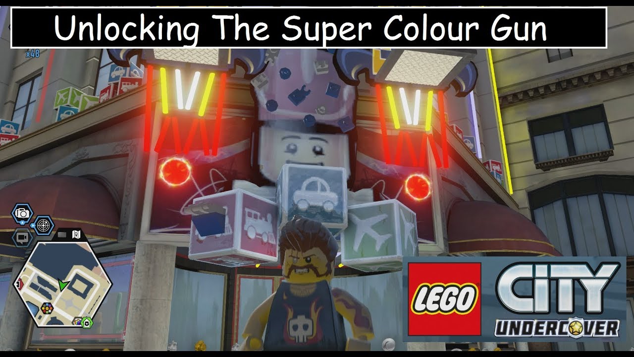 How to unlock the Super Colour Gun | Lego City Undercover - YouTube