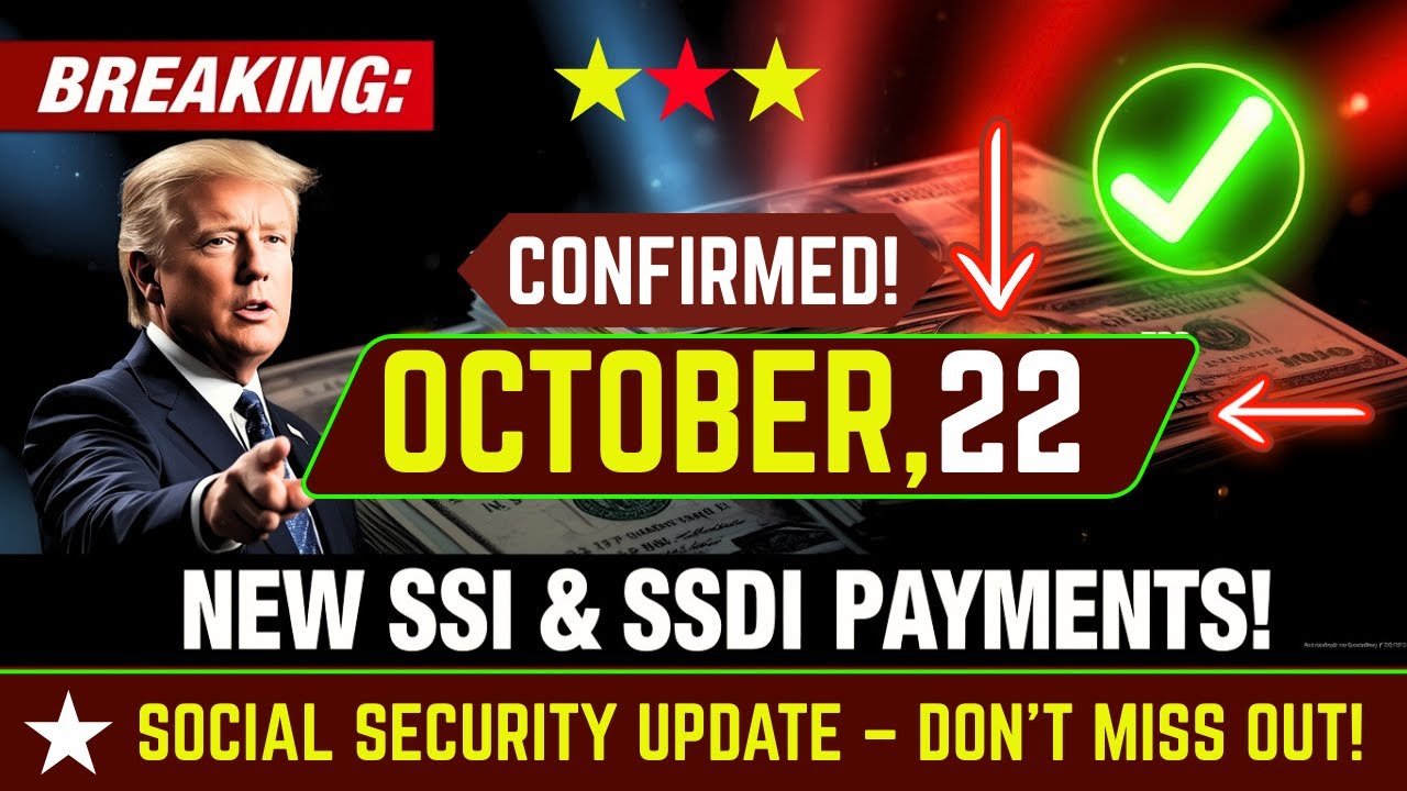 Breaking News: New Social Security Payments Arriving on October 22 ...