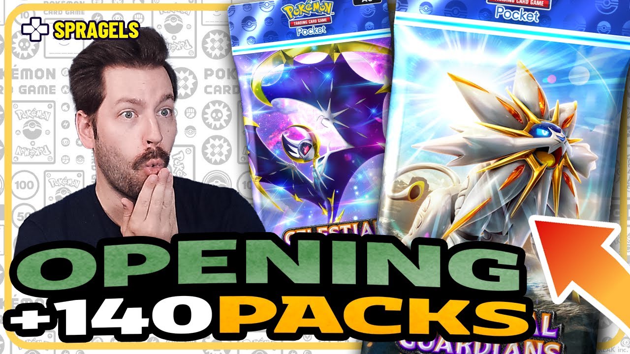 I Opened 140+ Celestial Guardians Packs In Pokemon Pocket - YouTube