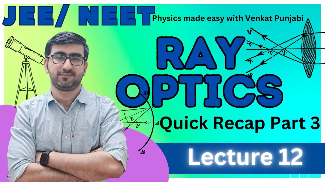 11 | JEE/NEET | Physics | Ray Optics | Lecture 12 | Quick Recap | Part ...