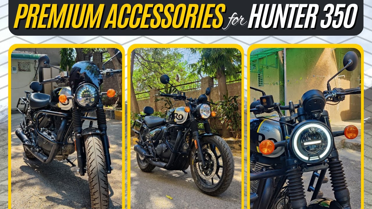 Premium Accessories for Royal Enfield Hunter 350 at Sans Classic Parts ...