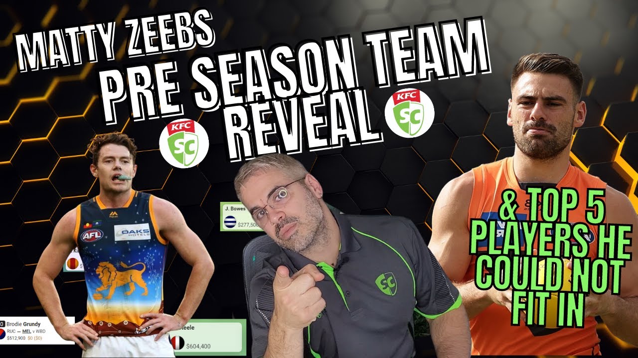 Matty's 2023 AFL Supercoach Team Reveal. March Preseason Team - YouTube