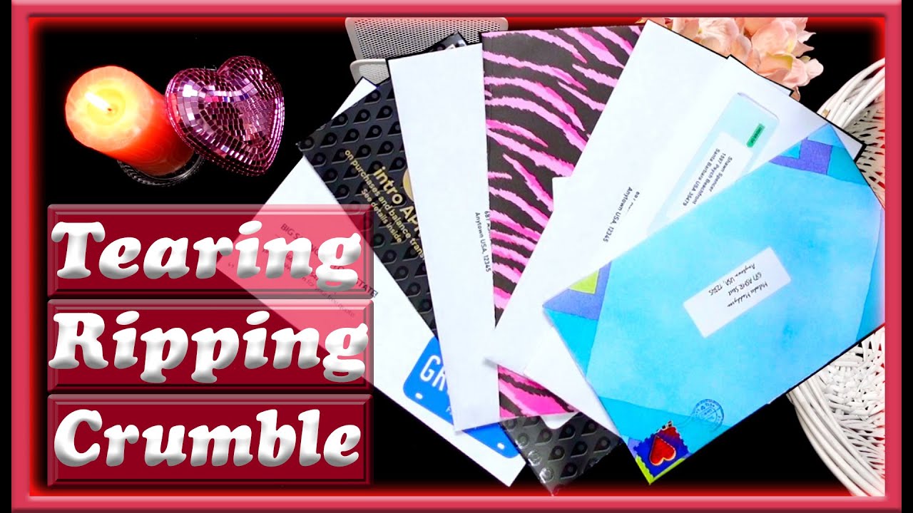 ASMR | Opening Mail | Tearing | Ripping | Crumpling | Paper Sounds | No ...