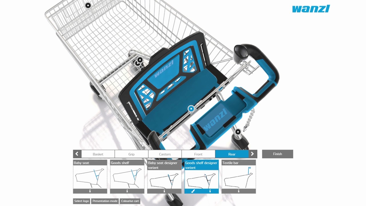 Wanzl's 3D Product Configurator - YouTube