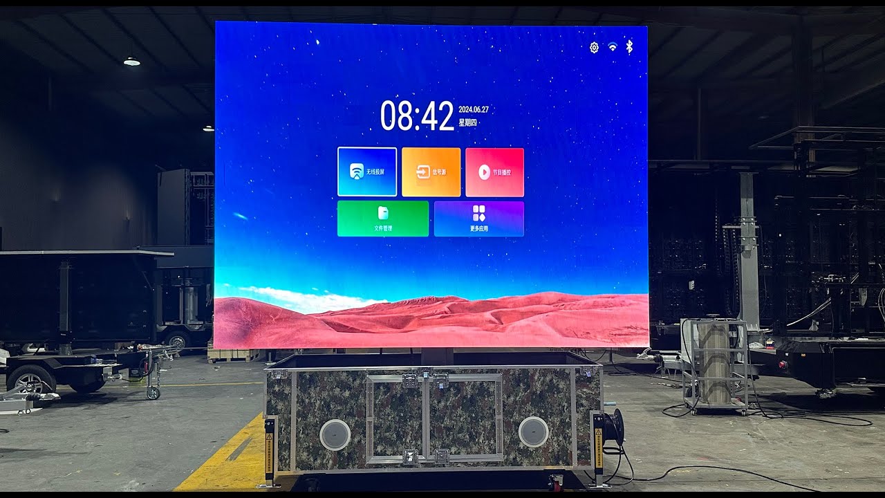 PFC-10M Portable Folding led screen - YouTube