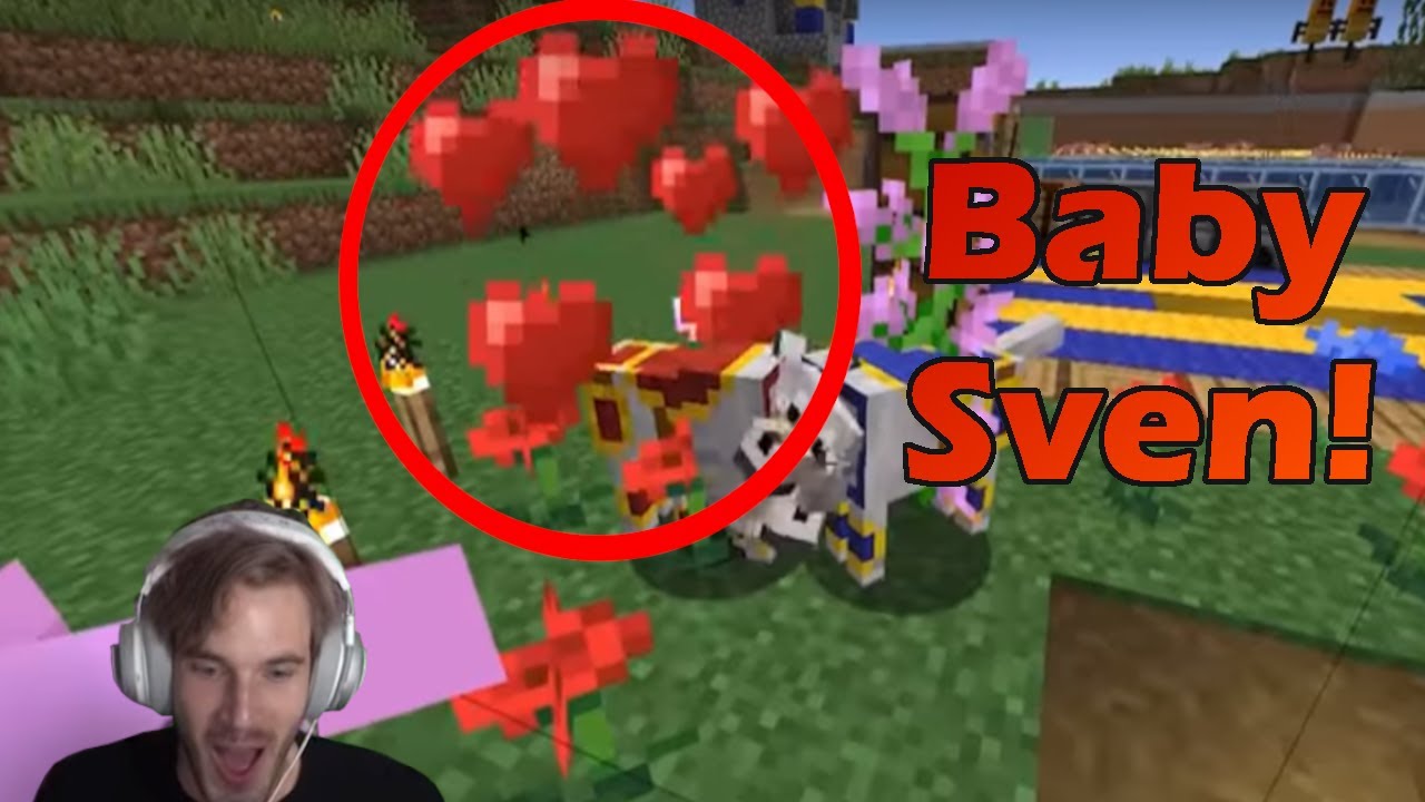 Sven Starts A FAMILY! Pewdiepie Minecraft Moments #1 - YouTube