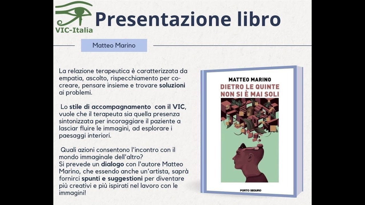 Presentazione LIBRO Dietro le quinte non si è mai soli - Dialogo aperto ...