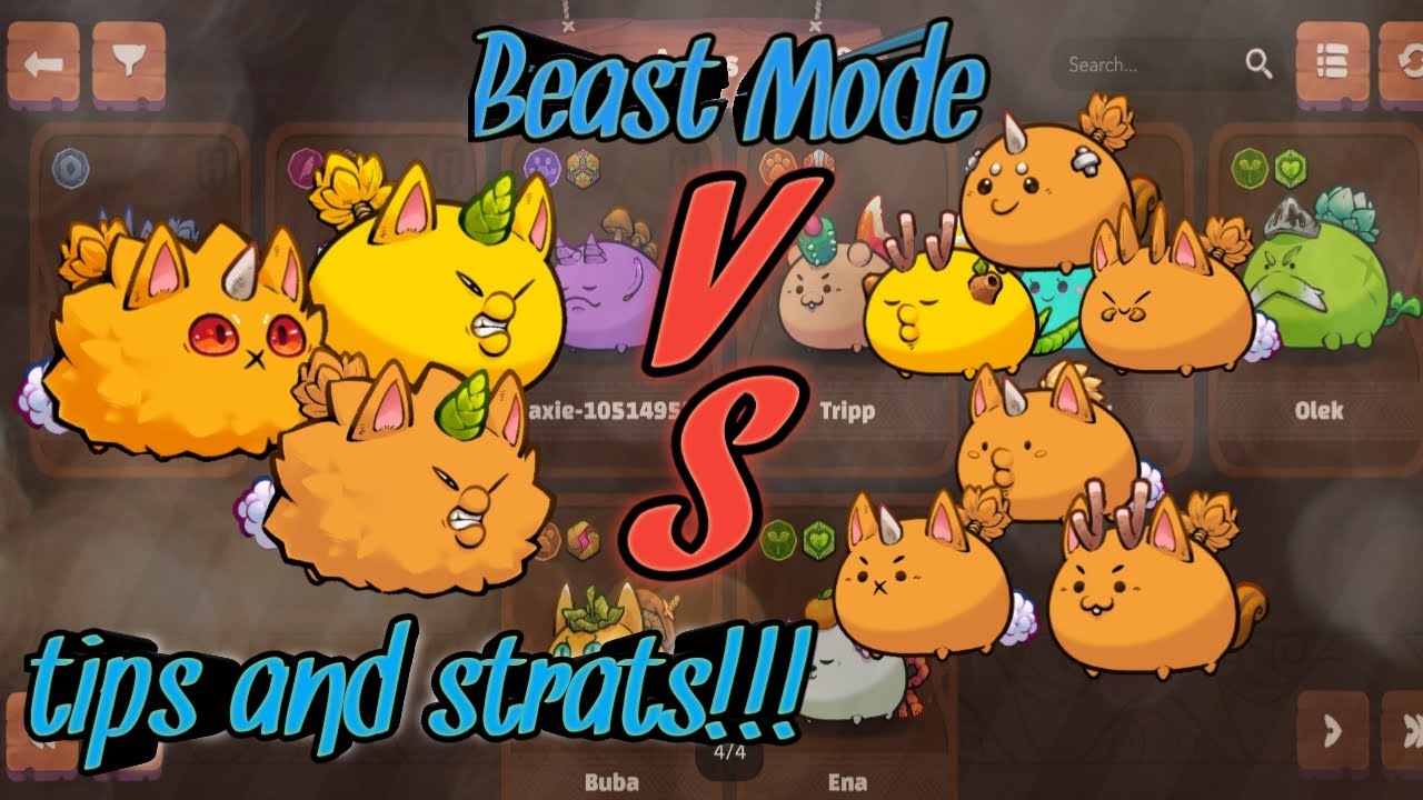 paano mag build ng best tree beast sa axie origin? beast mode on ...
