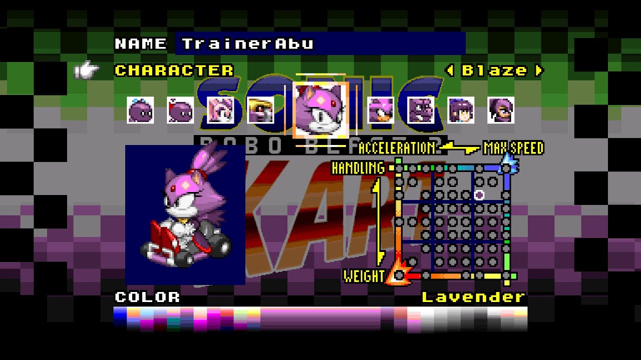 Blaze the Cat in SRB2Kart! | Online Racing with Randoms - YouTube