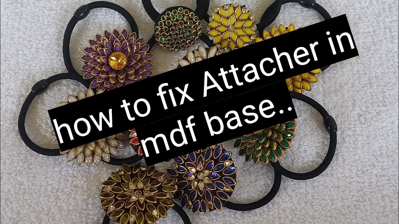 how to fix Attacher in mdf base/easy tutorial/ handmade rubber bands ...