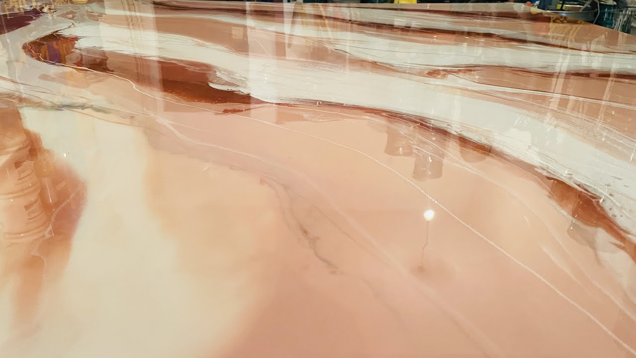 Natural marble finish by Epoxy Resins - YouTube
