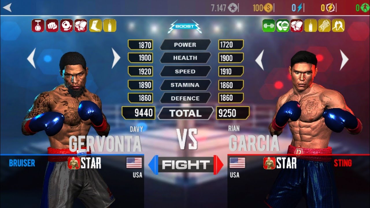 Gervonta Davis VS Rian Garcia boxing fighting clash 23 android gameplay ...