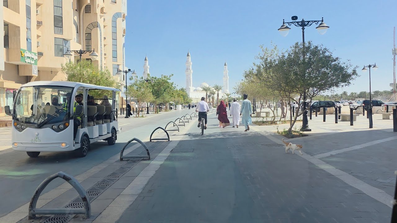 Quba Walkway near Masjid e Nabawi | How to go to Masjid e Quba on Golf ...