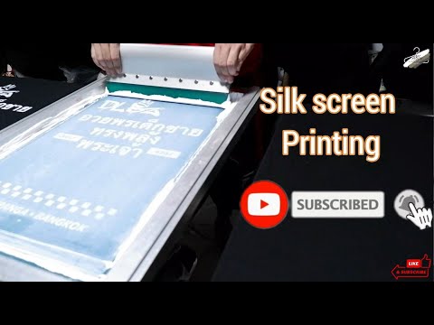 How To Do Silk Screen Printing for Clothing Line - YouTube