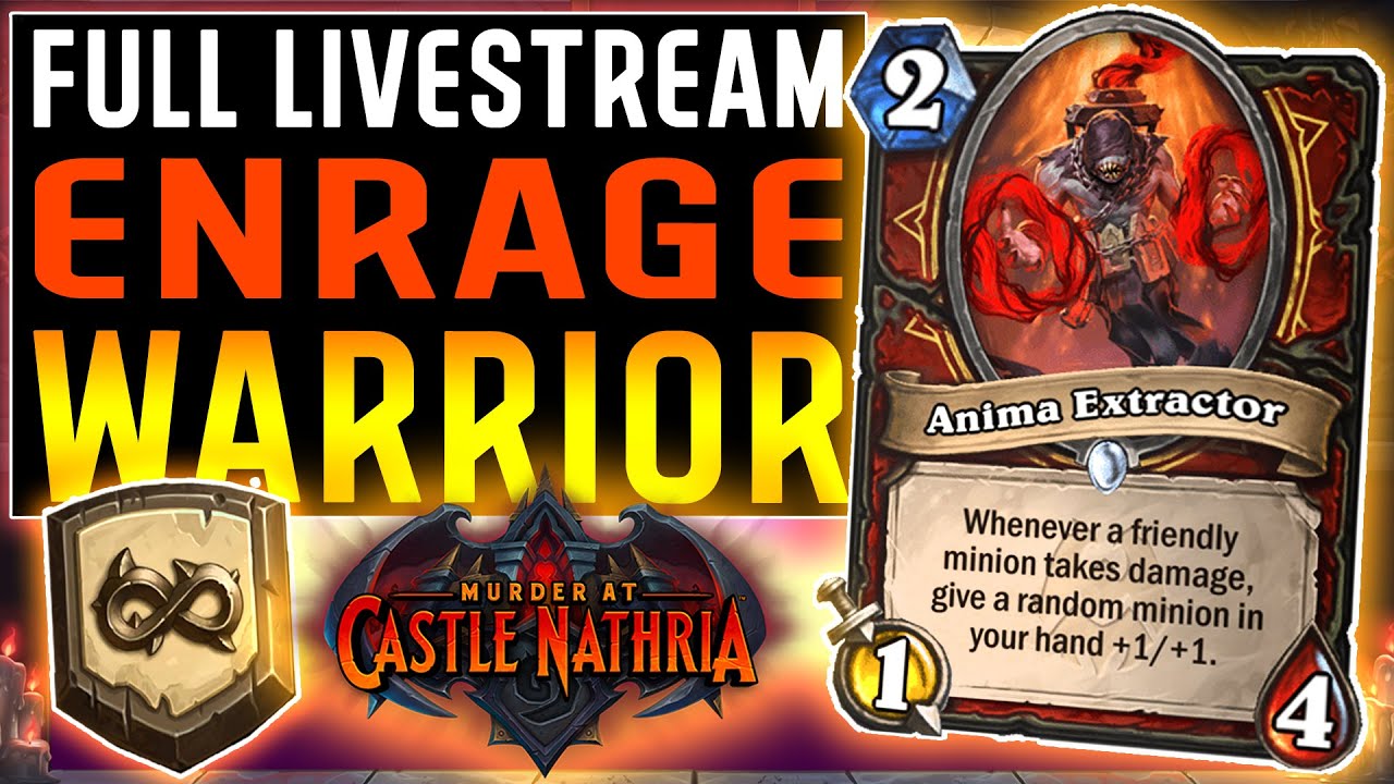 ⭐ ENRAGE Warrior Wild! Murder at Castle Nathria - Hearthstone - YouTube