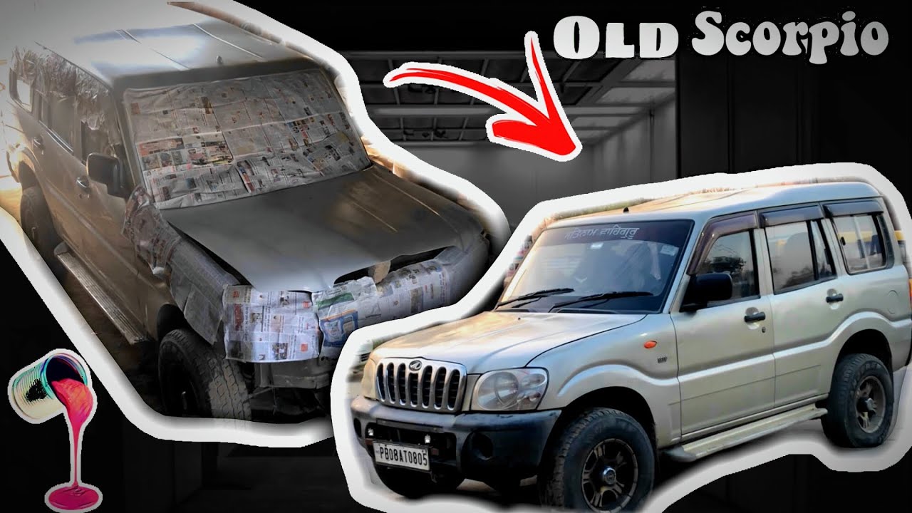 Old 2006 Model Scorpio repaint video | Low budget | best quality paint ...