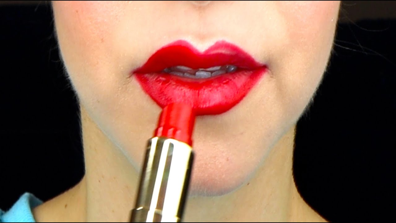 Red Lipstick Contouring | Instagram Version - YouTube