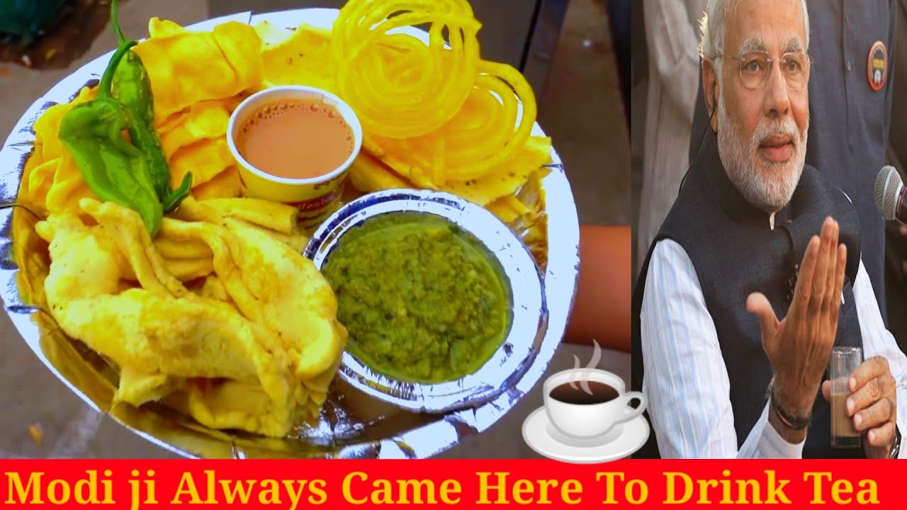 Famous Jalebi Phapda In Ahemdabad | Phapda Loaded with chatny| Indian ...
