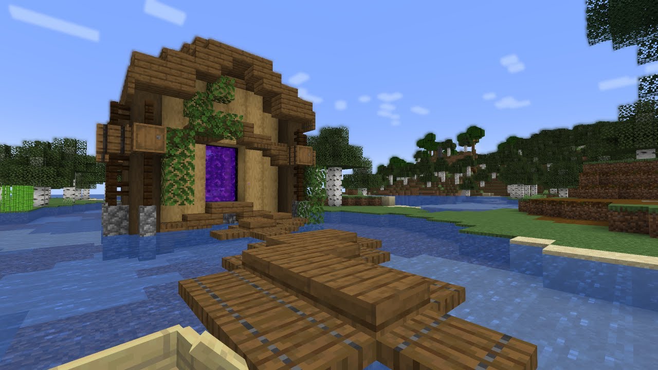 Nether Portal and Iron Farm [Minecraft SMP] - YouTube