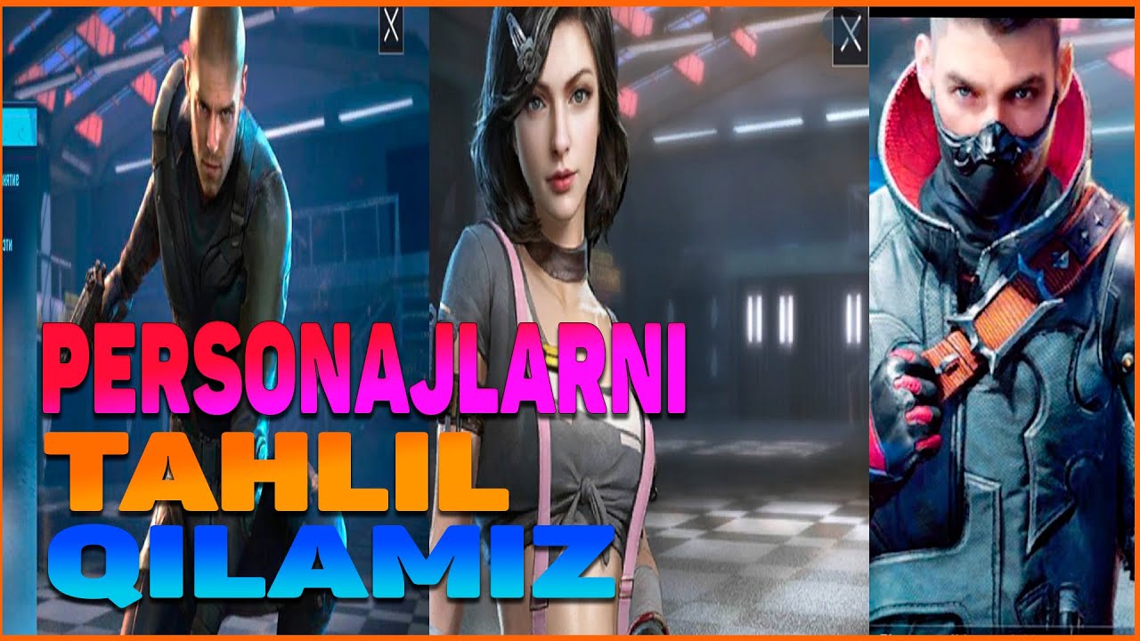 Pubg mobile/Personajlarni solishtiramiz #2/uzb pubg - YouTube