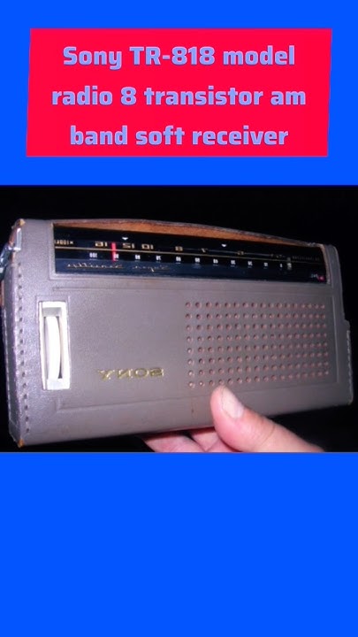1964s Vintage Sony TR-818 radio AM band 8 transistor soft receiver #vintage #oldradio - YouTube
