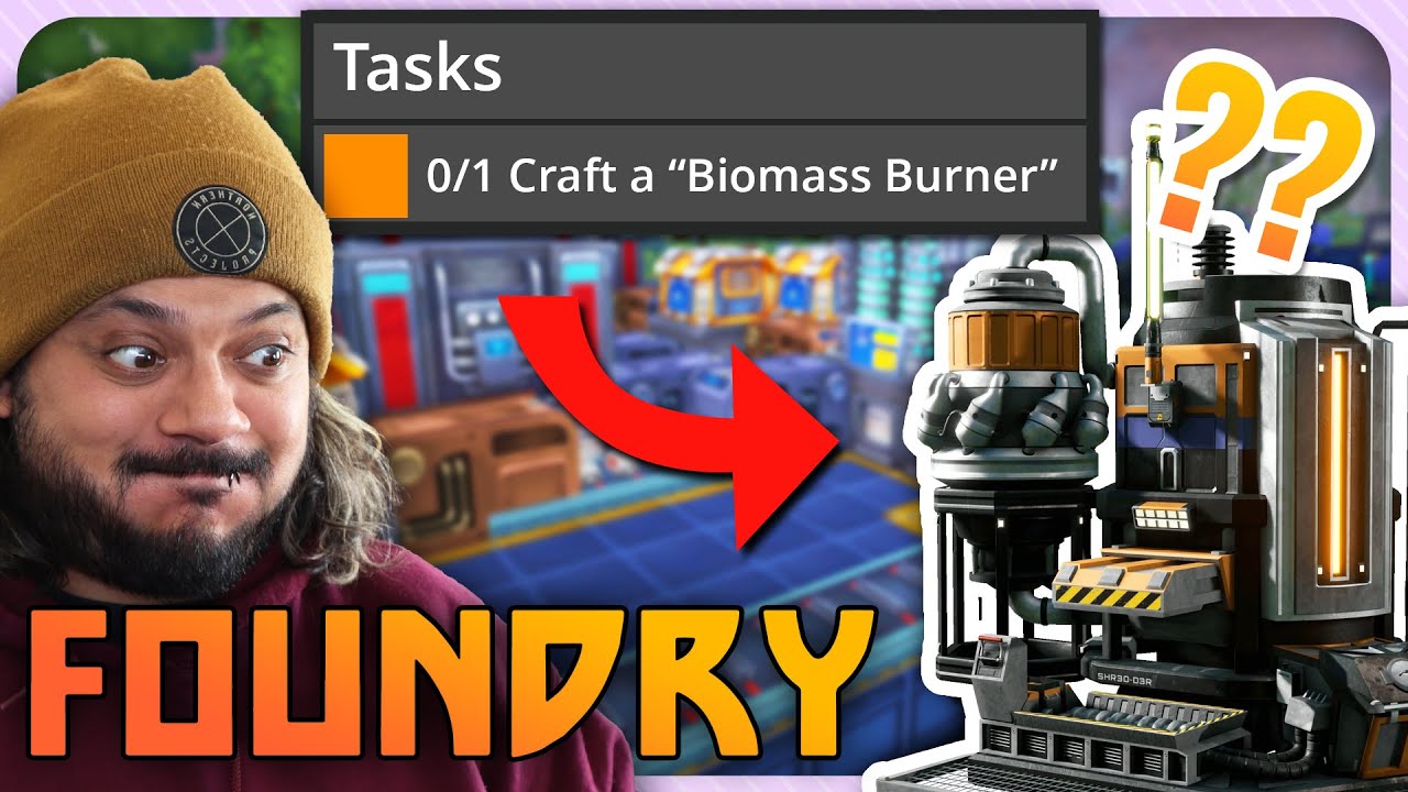 Trying out FOUNDRY for the first time... is it the same as Satisfactory?? - YouTube