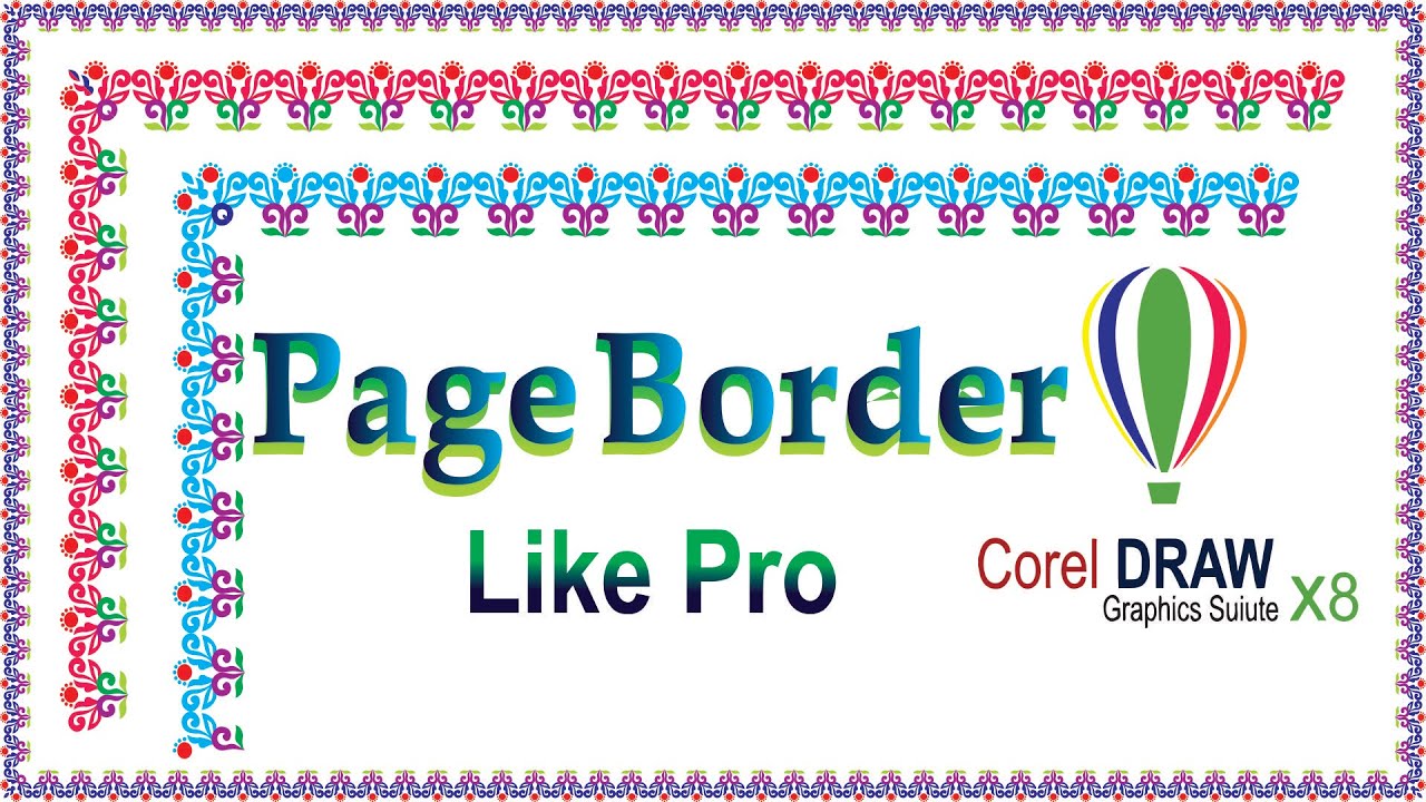 How to Draw a Professional Page Border in Corel Draw - by MR Videos ...