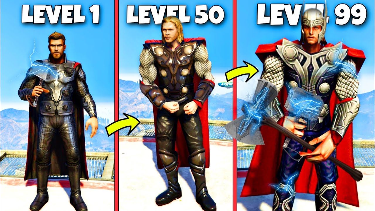 Playing As Every THOR Suite In GTA 5! - YouTube