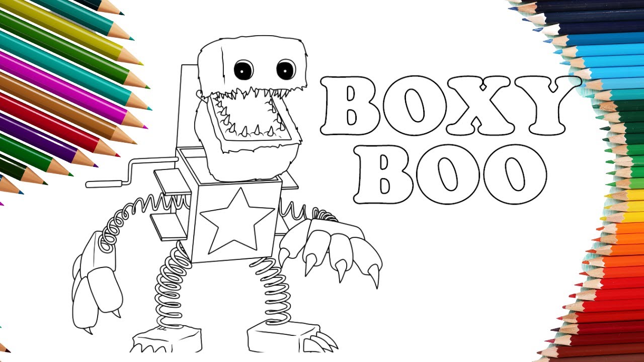 BOXY BOO! Speed coloring Project Playtime - YouTube