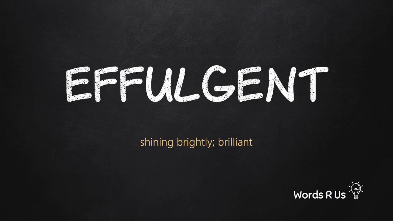 How to Pronounce EFFULGENT in American English - YouTube