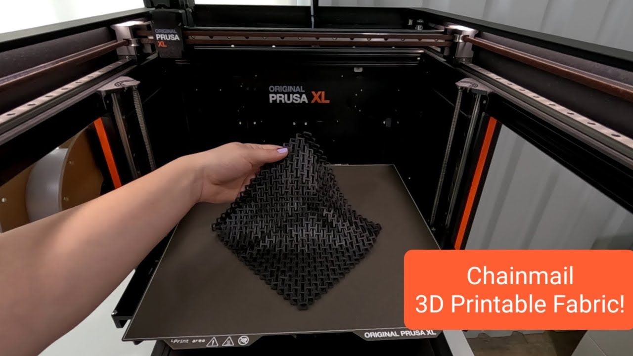 Printing Chainmail "Fabric" on the Prusa XL with Carbon Fiber Filament ...