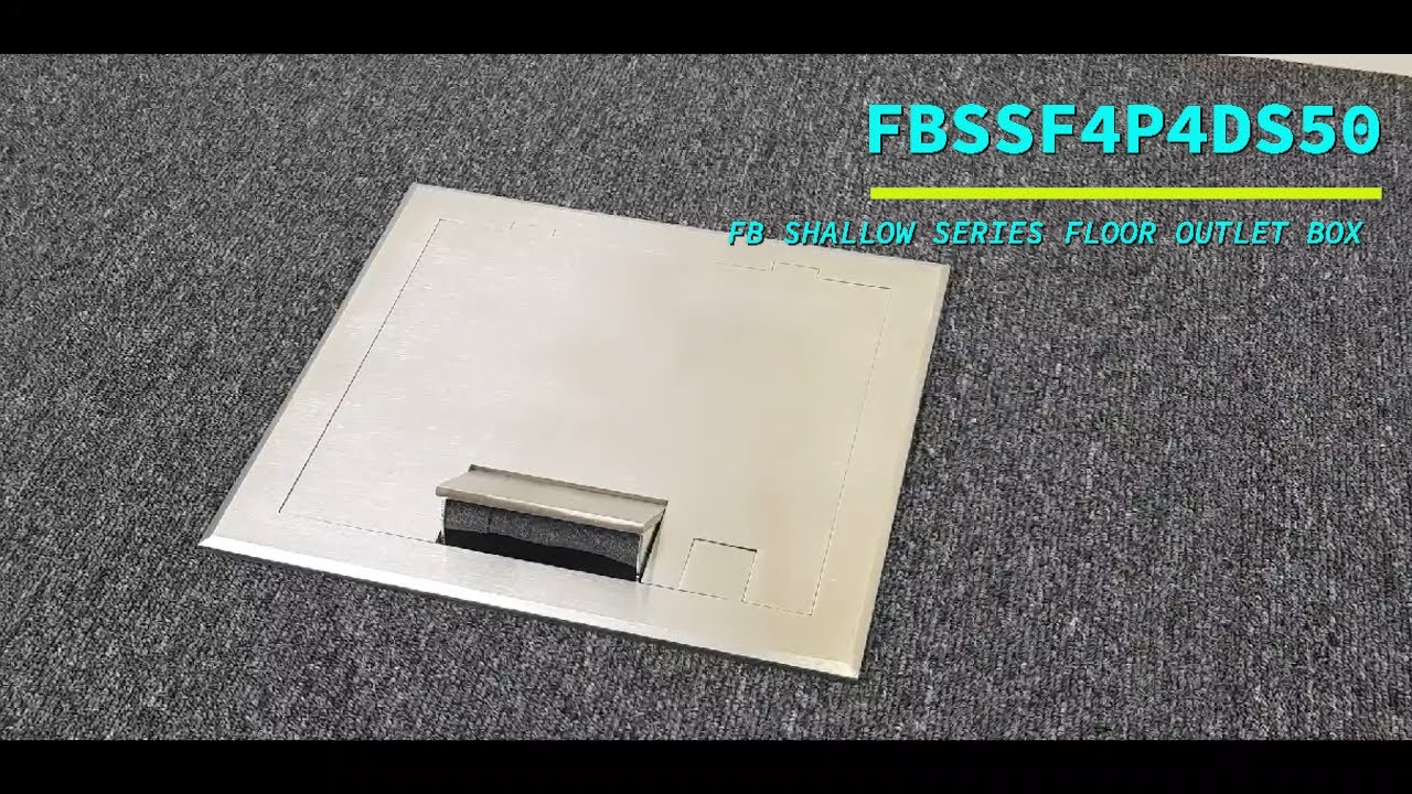 FB SHALLOW SERIES FLOOR OUTLET BOX (FBSSF4P4DS50) - YouTube