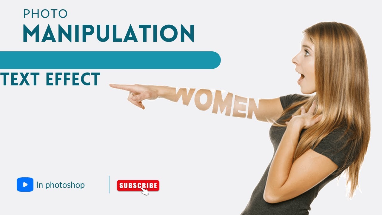 text effects photoshop tutorial|women photo text effect|text ...