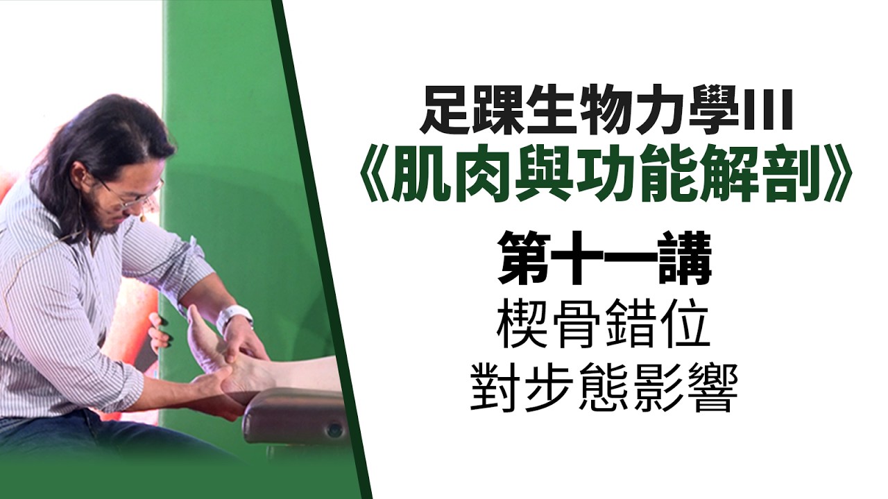 《足踝生物力學Ⅲ：肌肉與功能解剖》線上課丨楔骨錯誤對步態的影響與髖關節撞擊 - YouTube
