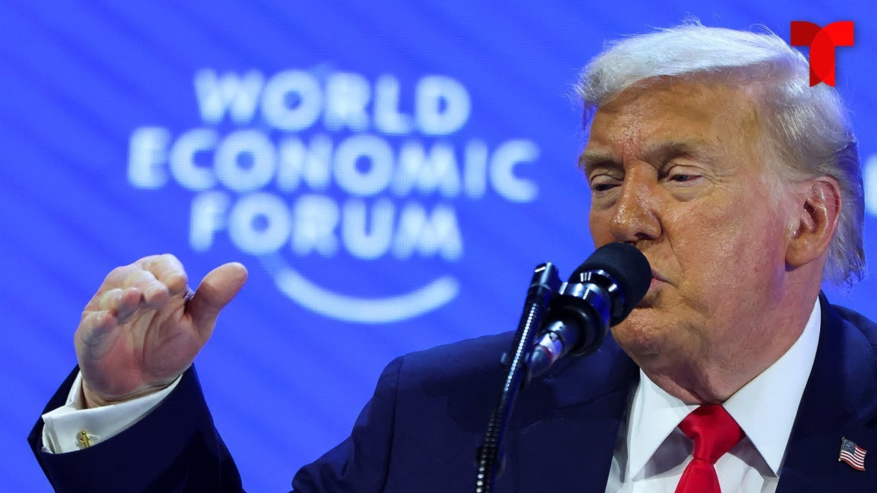Donald Trump addresses the World Economic Forum | Telemundo English ...