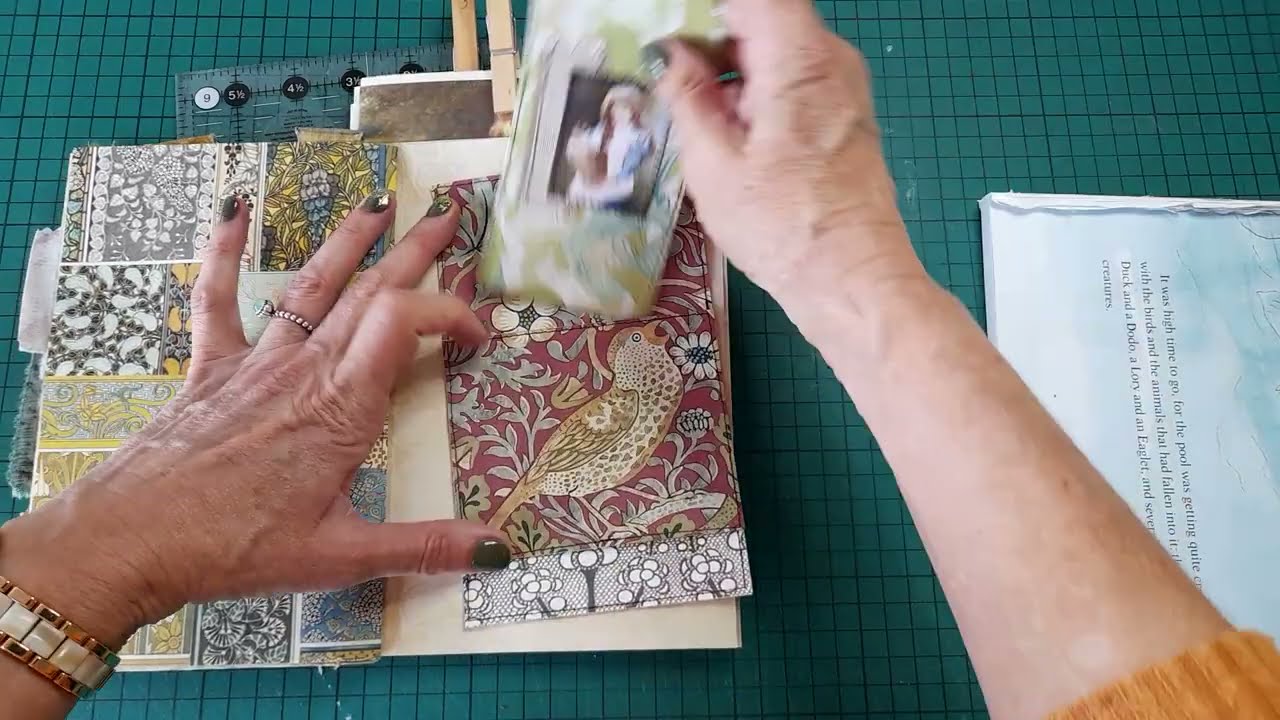 pockets from book pages, craft with me. - YouTube