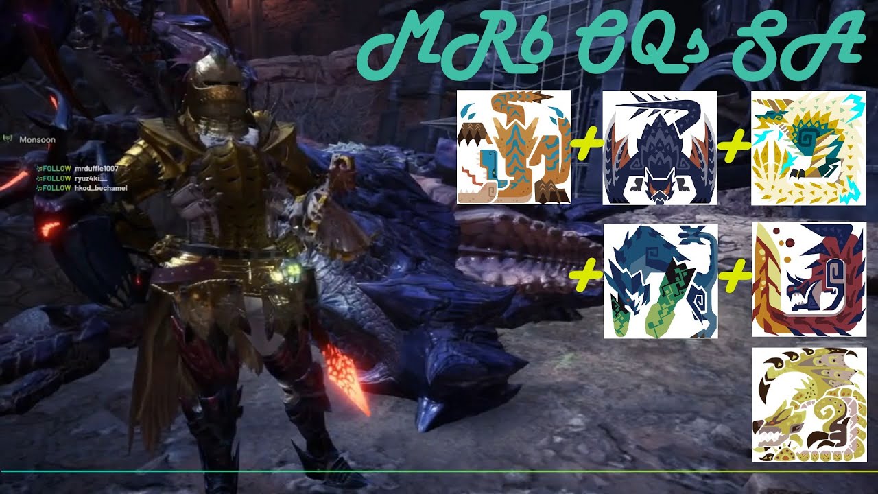 MHW: Iceborne [MR 99, HR 403] - MR6 OQs SA Fiver (Tigrex, Narga, Zino ...